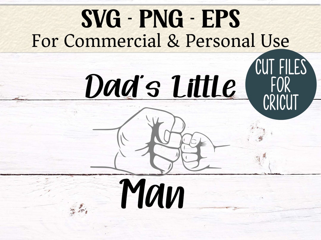 Father's Day SVG | Dad's Little Man | PNG | Svg | Cut Files | Cricut ...