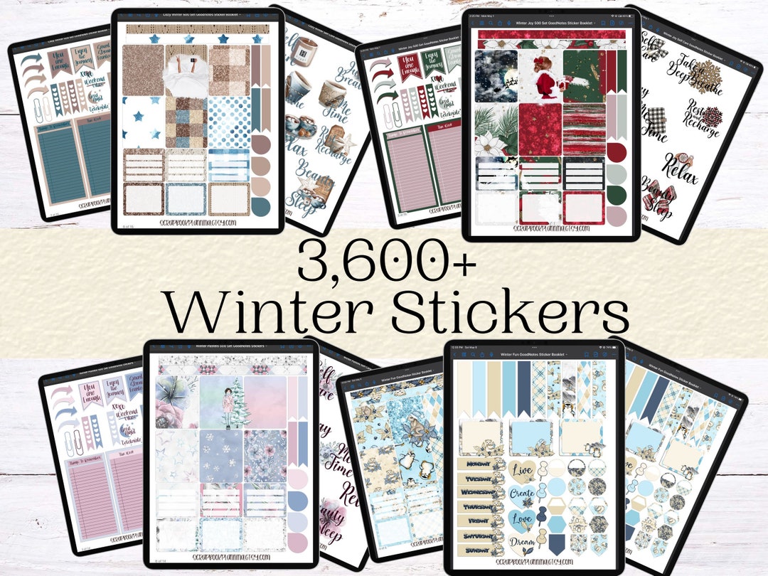 Winter Digital Sticker Pack | Digital Planner Stickers | Goodnotes ...