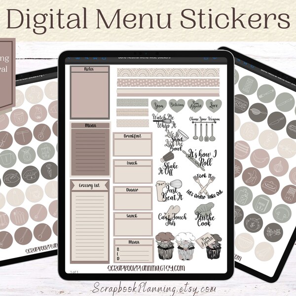 Meal Planning Sticker - Etsy