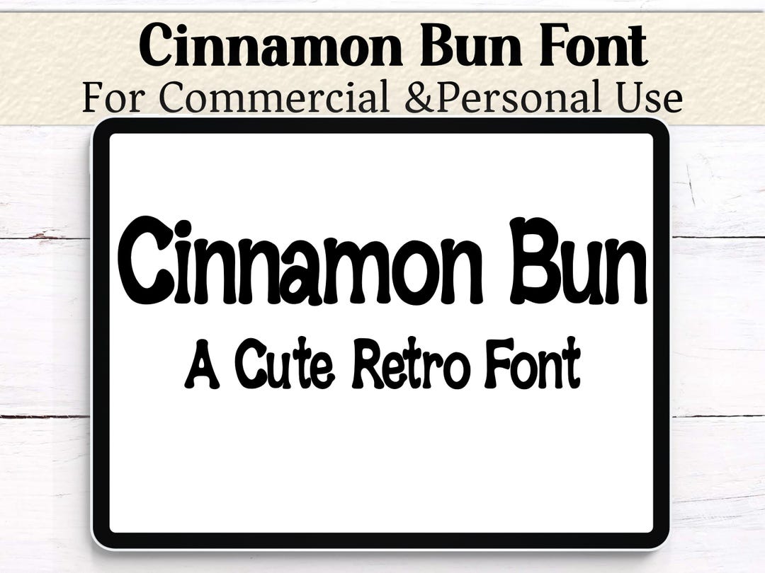 Cinnamon Bun Font | Goodnotes Planner Font | Commercial Use | Fonts for ...