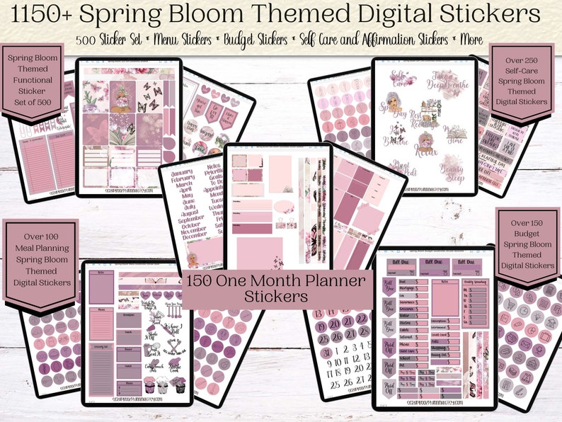 Spring Planner Stickers: 3600+ Goodnotes iPad Stickers (digital ...