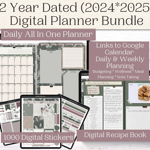 Botanical Planner - Etsy