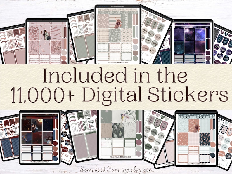 Witchy Digital Sticker Set | 500+ Goodnotes & Penly Planner Stickers ...