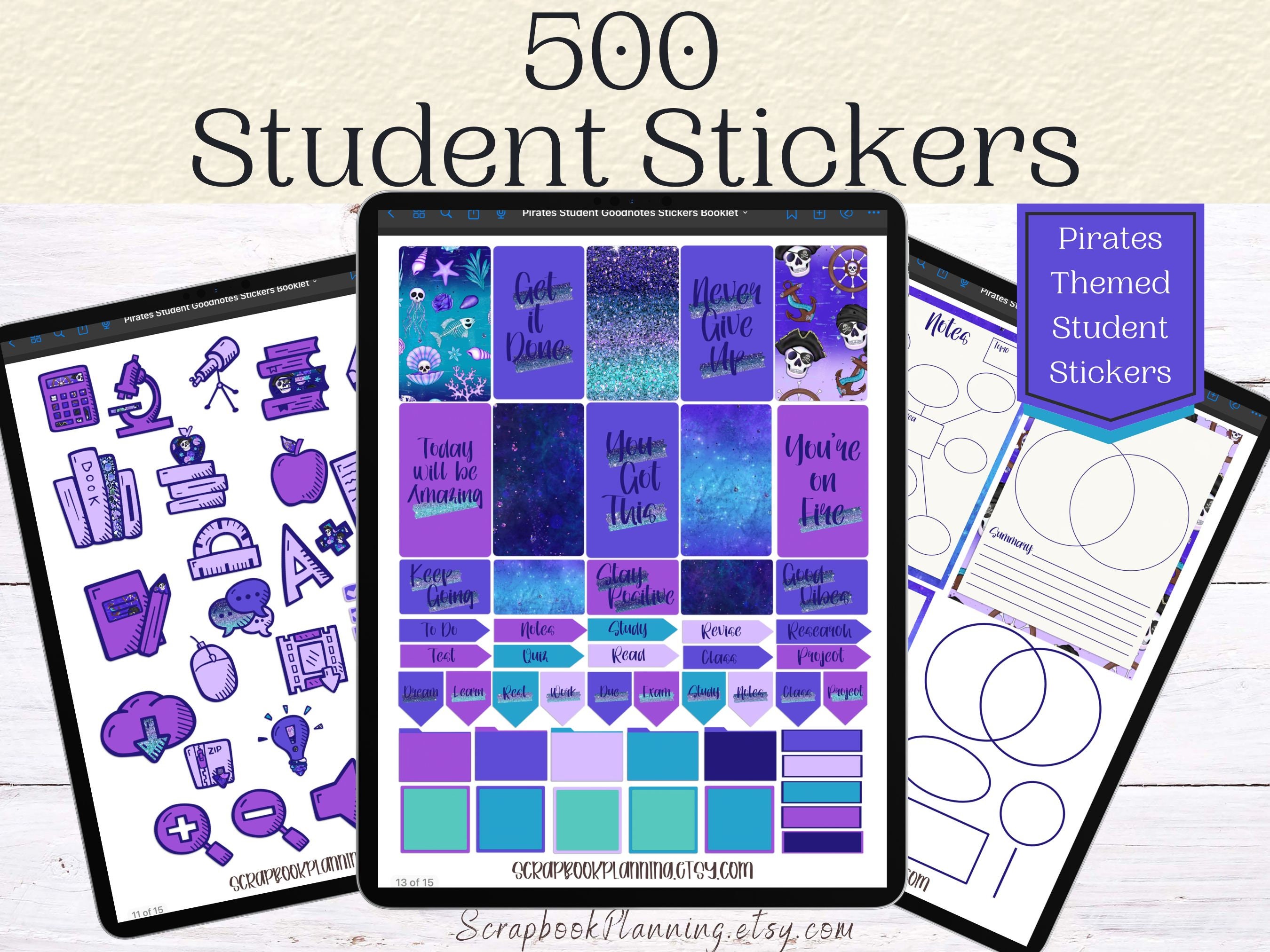 Student Digital Stickers Study Goodnotes Elements - Etsy