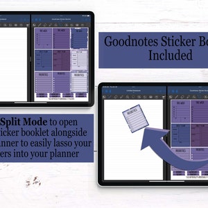 Purple Dreams Planner Stickers: 100+ Digital Widgets (PNG + Goodnotes ...