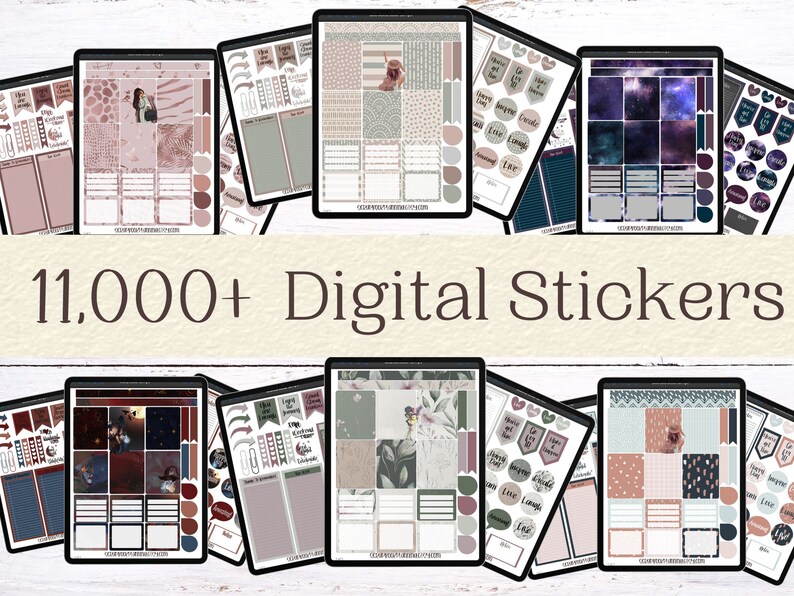 Digital Sticker Pack Digital Planner Stickers Goodnotes - Etsy