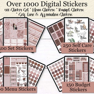 Digital Planner iPad Bundle Meal Planner Sticker Pack Life Planner ...