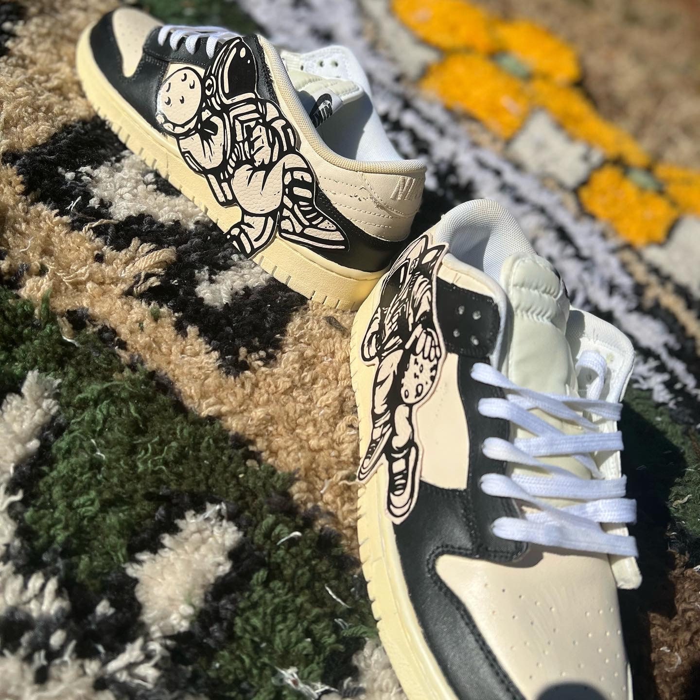 Custom Nike man on the Moon Dunks - Etsy