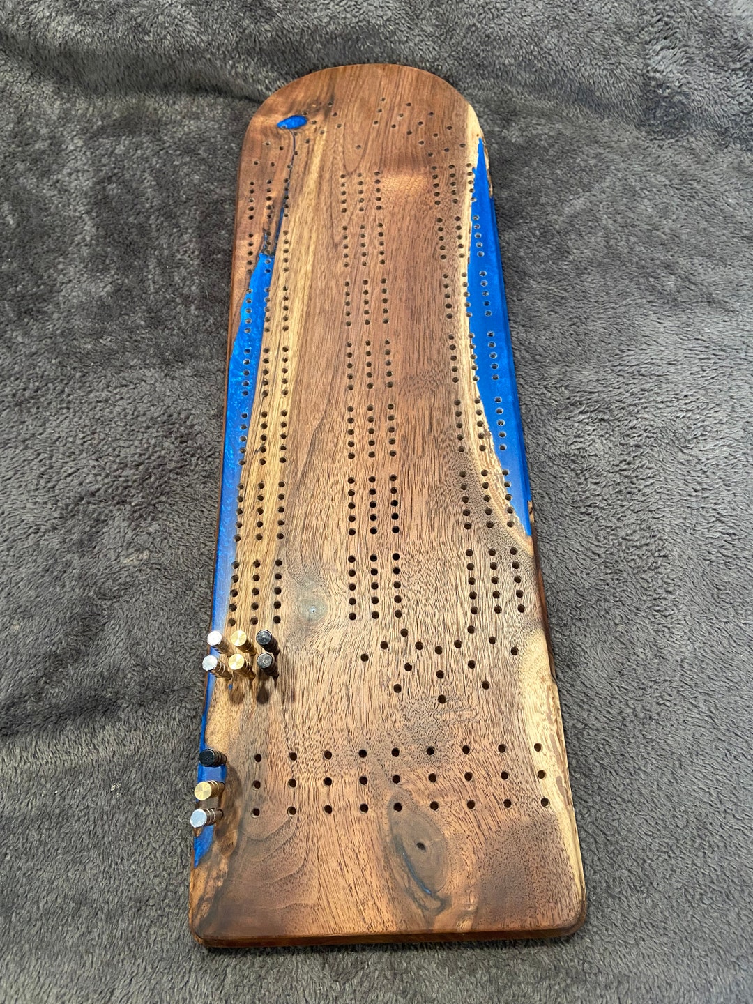 Epoxy Cribbage Board - Etsy