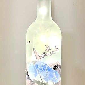 Grey Goose; Lighted Bottle, Bar Decoration; Recycled Bottle; Vodka ...