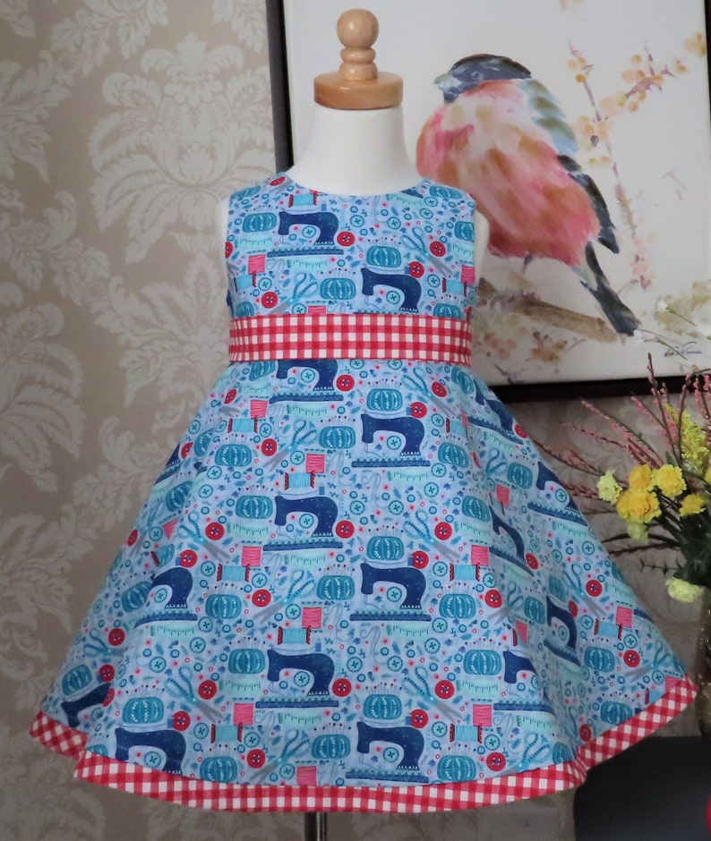 Li'l Dress Maker Dress | Sewing Machine Dress | Girls - Etsy