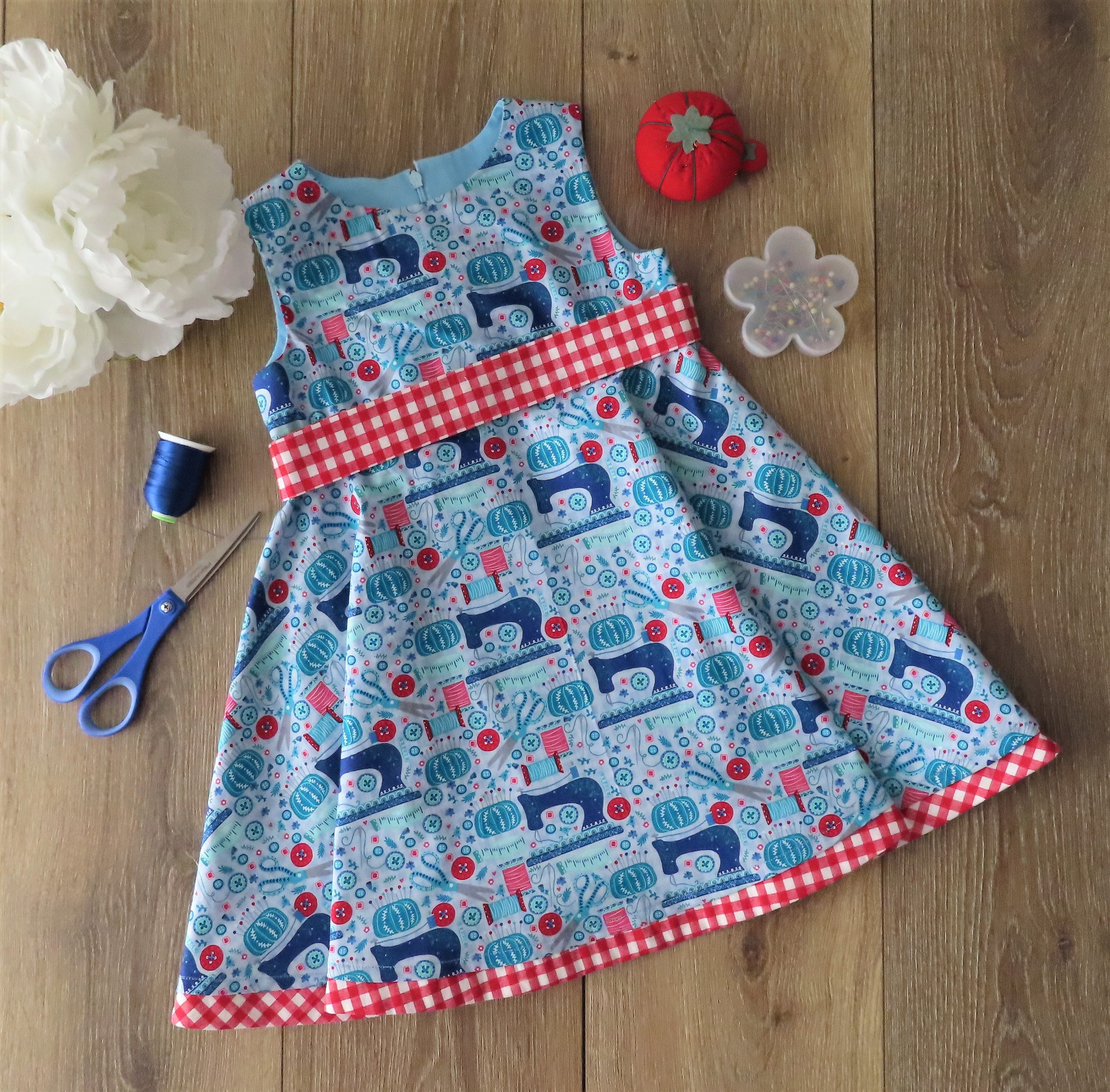 Li'l Dress Maker Dress | Sewing Machine Dress | Girls - Etsy