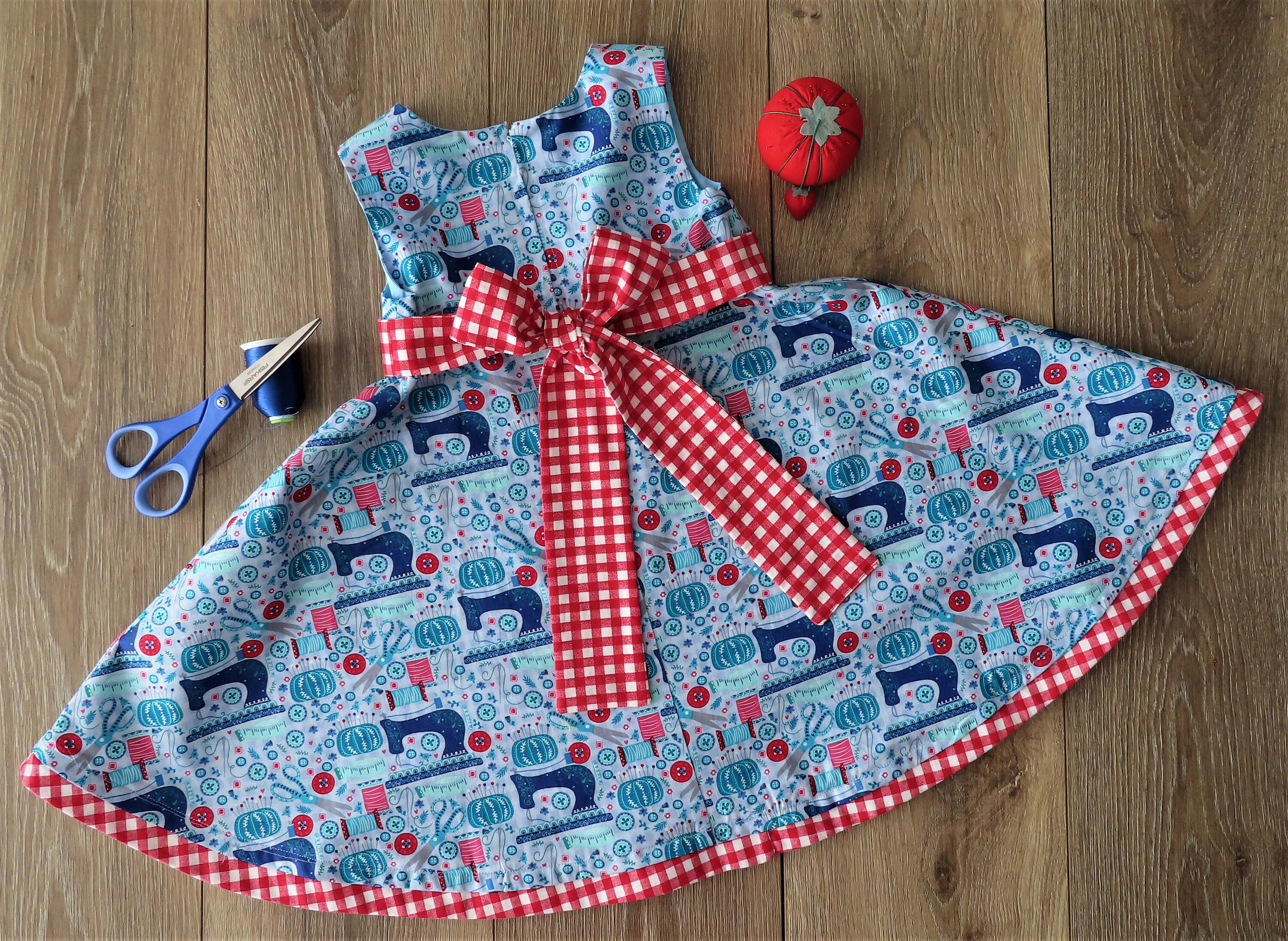 Li'l Dress Maker Dress | Sewing Machine Dress | Girls - Etsy