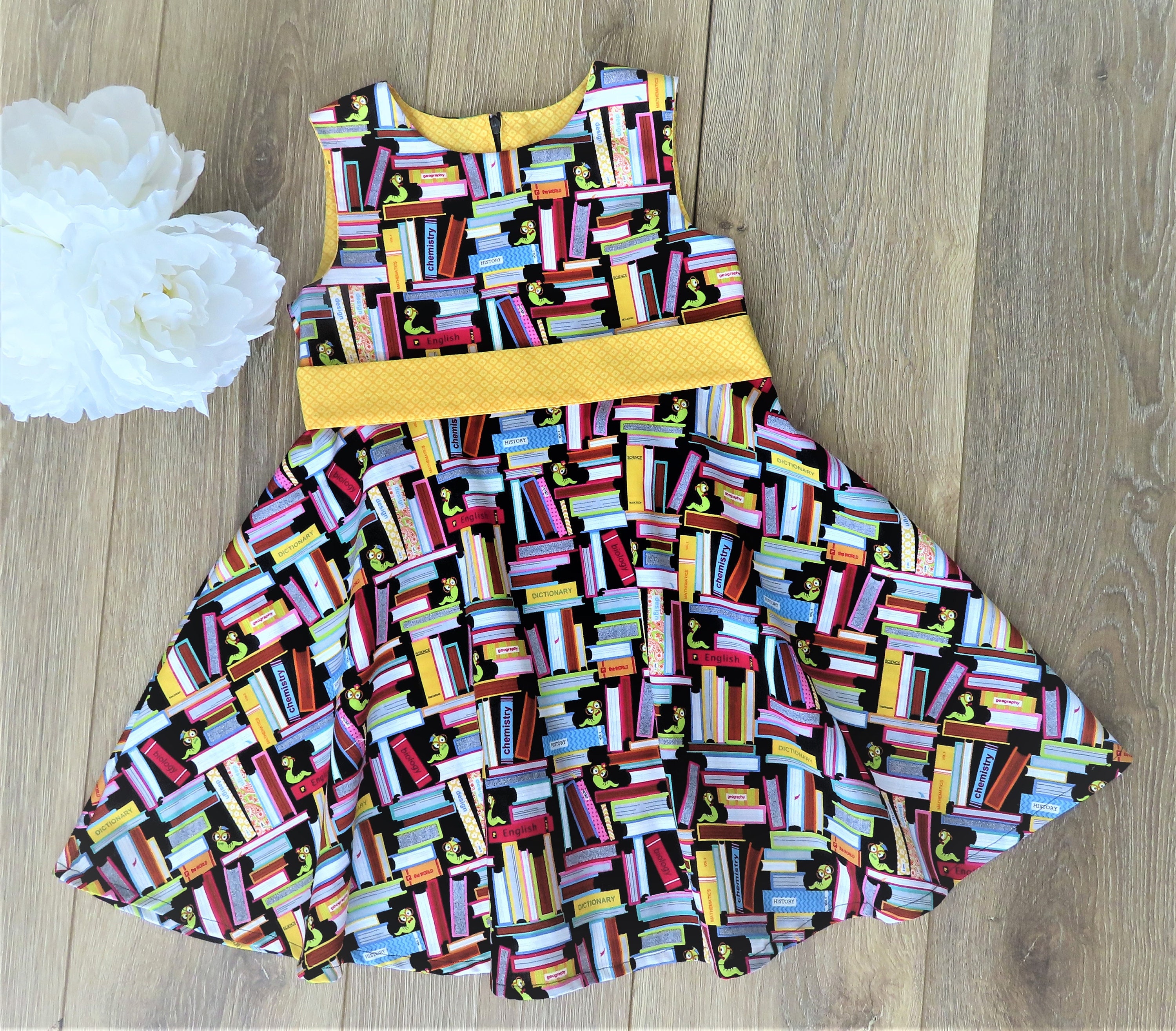 Bookworm Dress | Girls Back to School Outfit (ready to Ship) - Etsy
