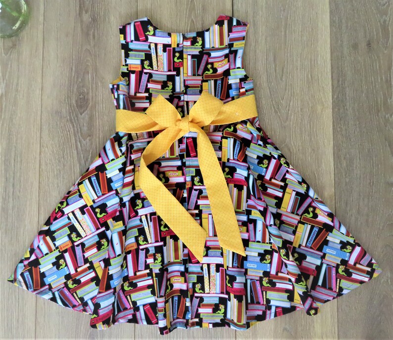 Bookworm Dress | Girls Back to School Outfit (ready to Ship) - Etsy