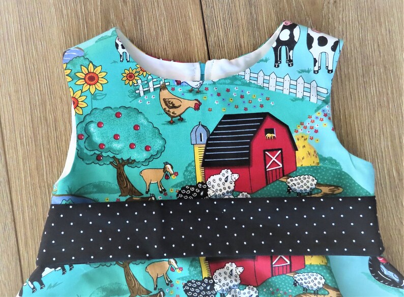 Li'l Farm Girl Tractor Dress | Farm Girl Dress | Ready to Ship - Etsy