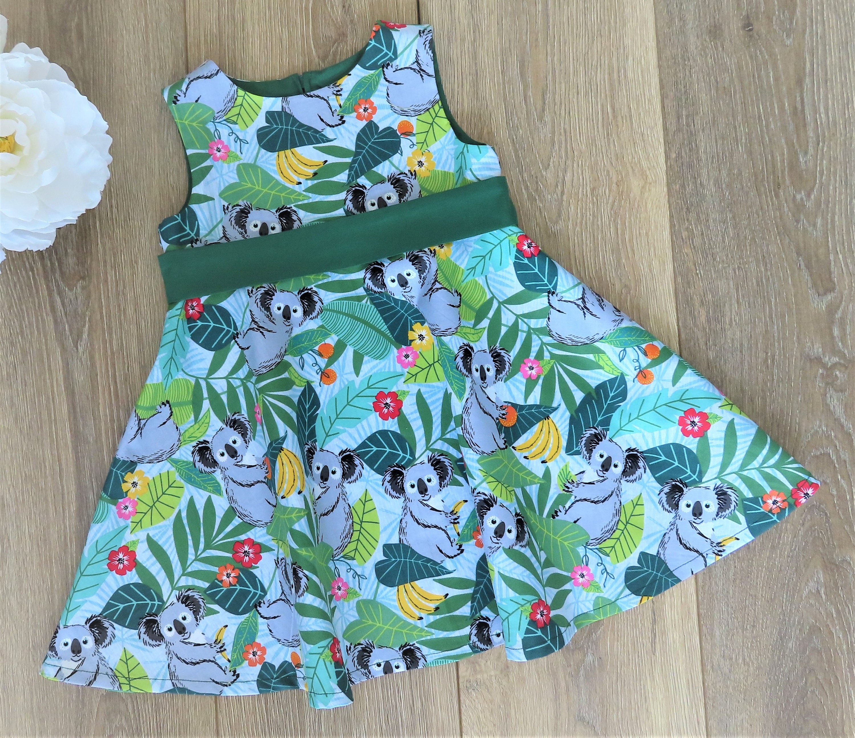 Tropical Koalas Girl's Koala Dress - Etsy