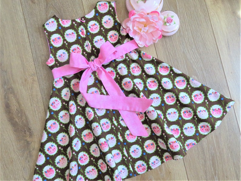 Piggies on Parade Dress | Girls Dress With Pigs | Pink Pigs Dress ...