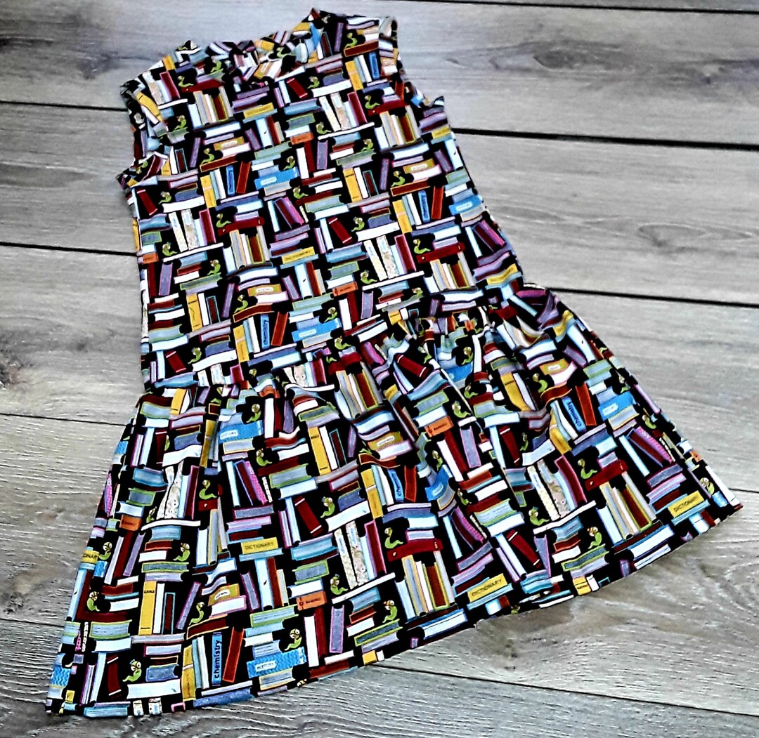 Bookworm Dress. Multi Colored. A-line Style. - Etsy