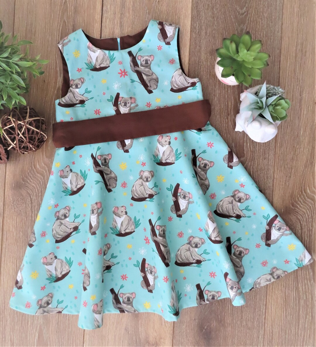 Crikey! Koalas! Dress | Girls Koala Dress | Ready to Ship - Etsy