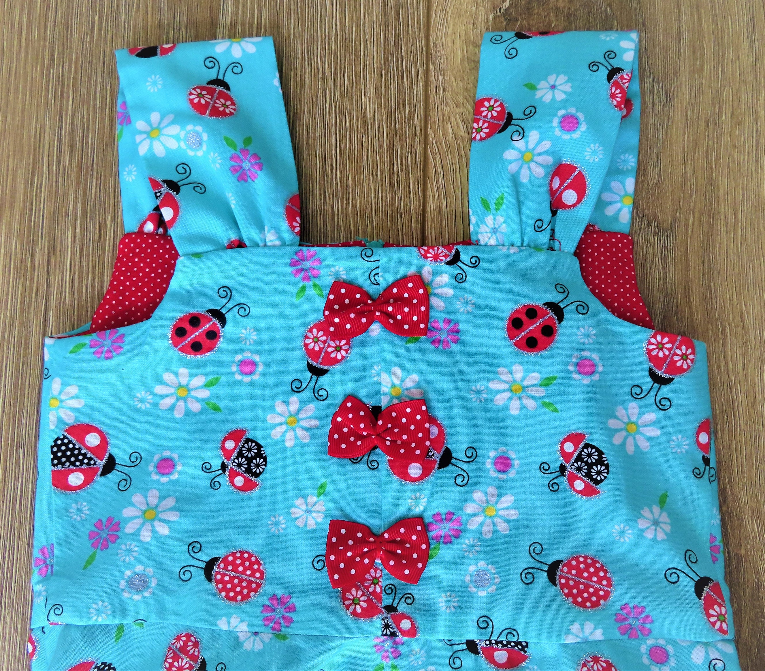 Ladybugs and Bows Dress Ladybug Dress Ready to Ship - Etsy