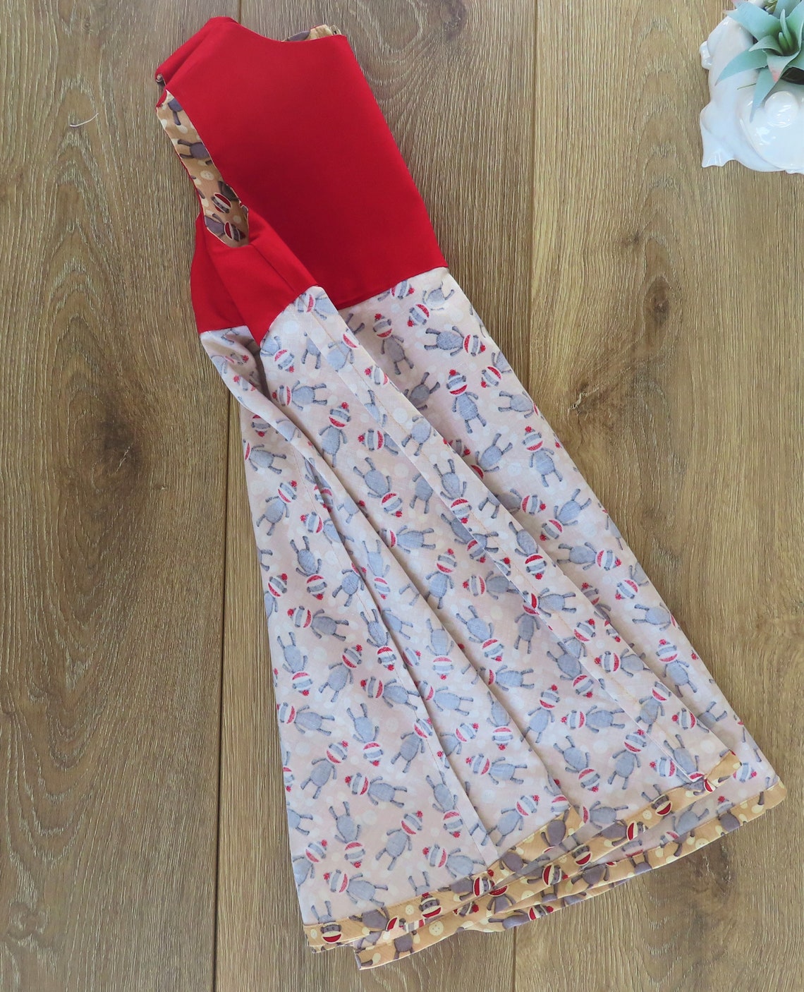 Sock Monkey Dess - 5 Yo | Girl's Dress With Monkeys | Back to School ...