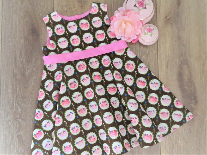 Piggies on Parade Dress | Girls Dress With Pigs | Pink Pigs Dress ...