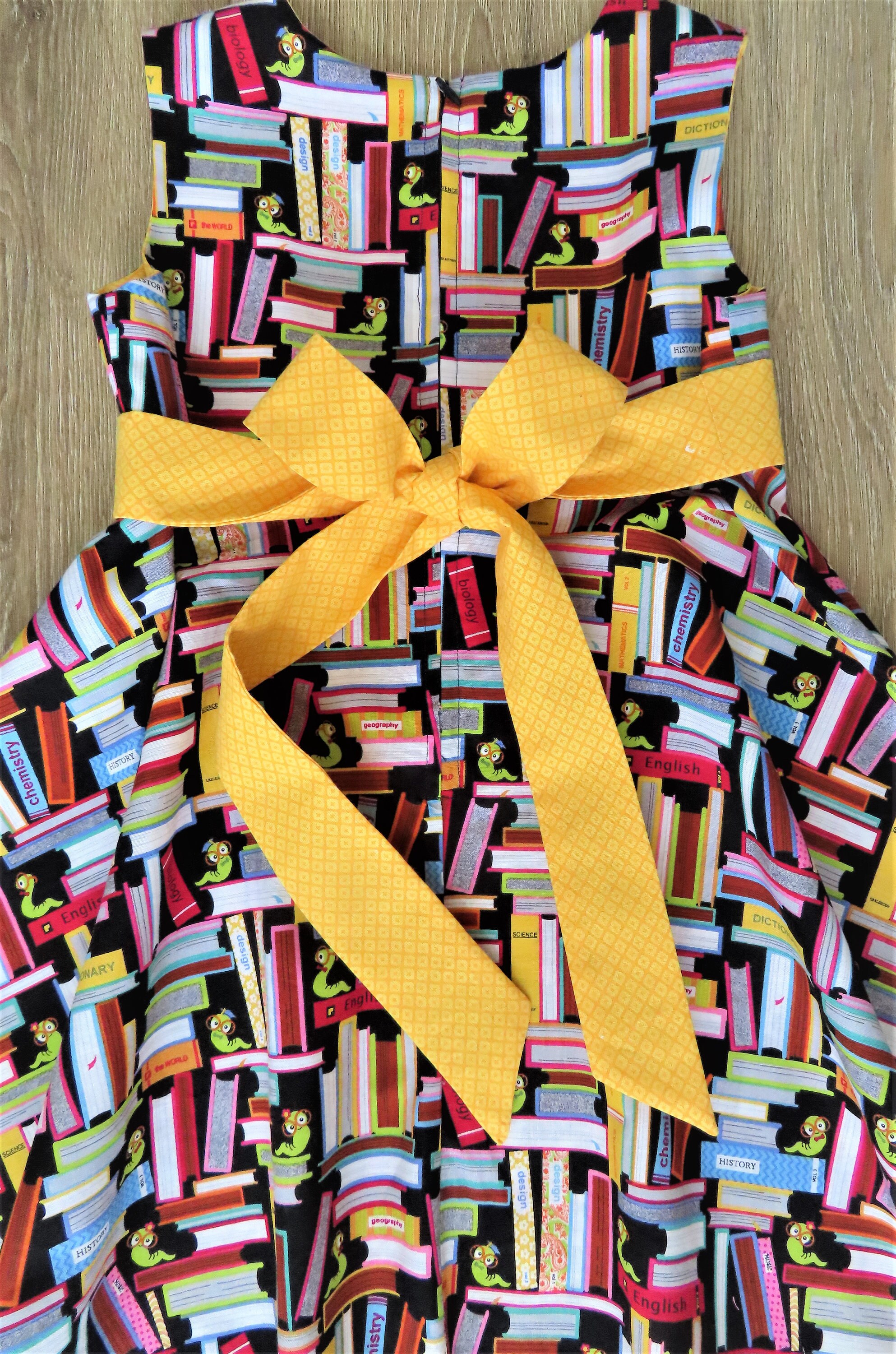 Bookworm Dress | Girls Back to School Outfit (ready to Ship) - Etsy