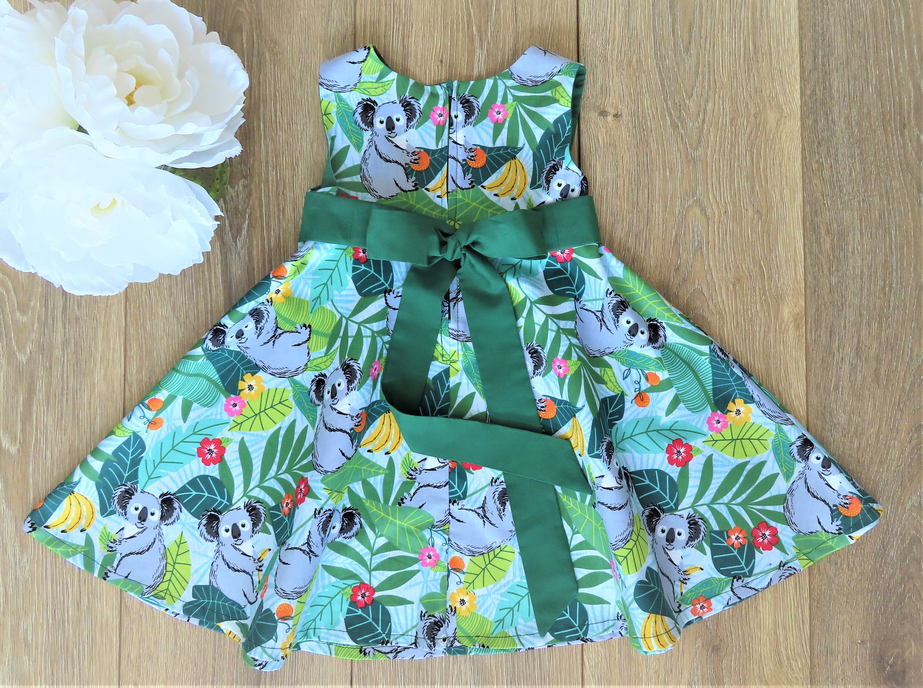 Tropical Koalas Girl's Koala Dress - Etsy