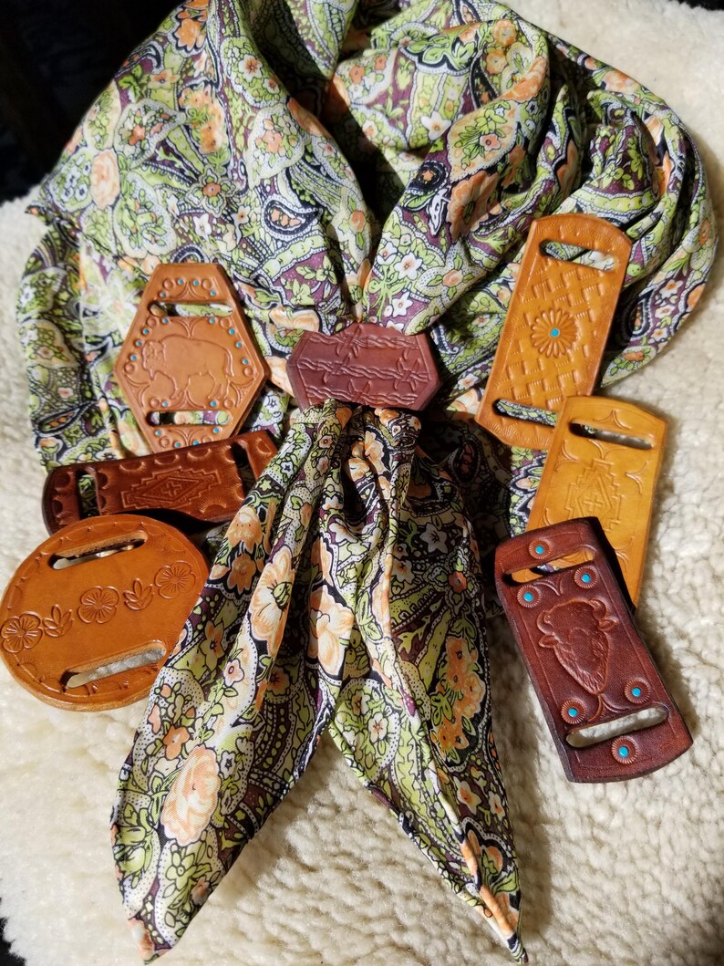 Leather Wild Rag Slide - Etsy