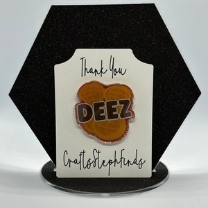 Deez Nuts, Peanuts, Funny Badges, Interchangeable Badge Topper, ID ...