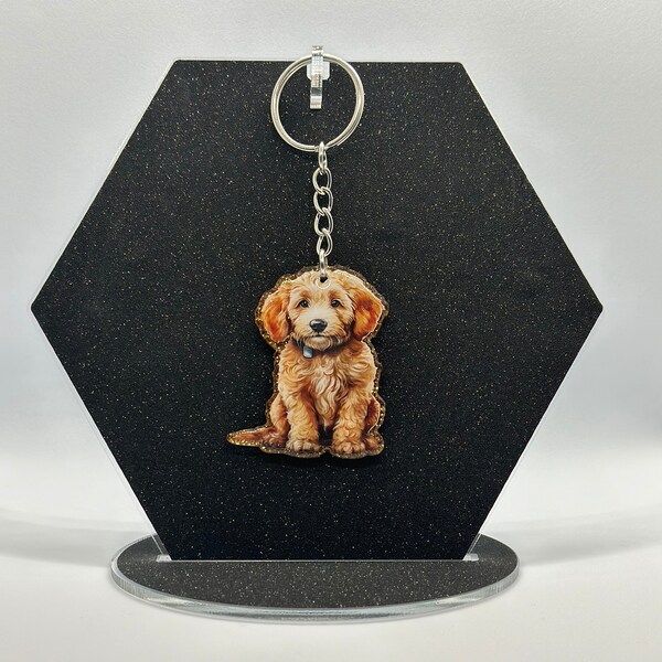 Labradoodle Keychain - Etsy
