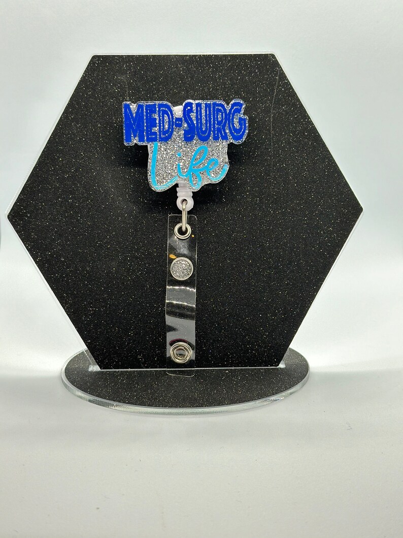 Med Surg Life, Belt Clip, ID Holder, Retractable Reel, Gifts for Nurses ...
