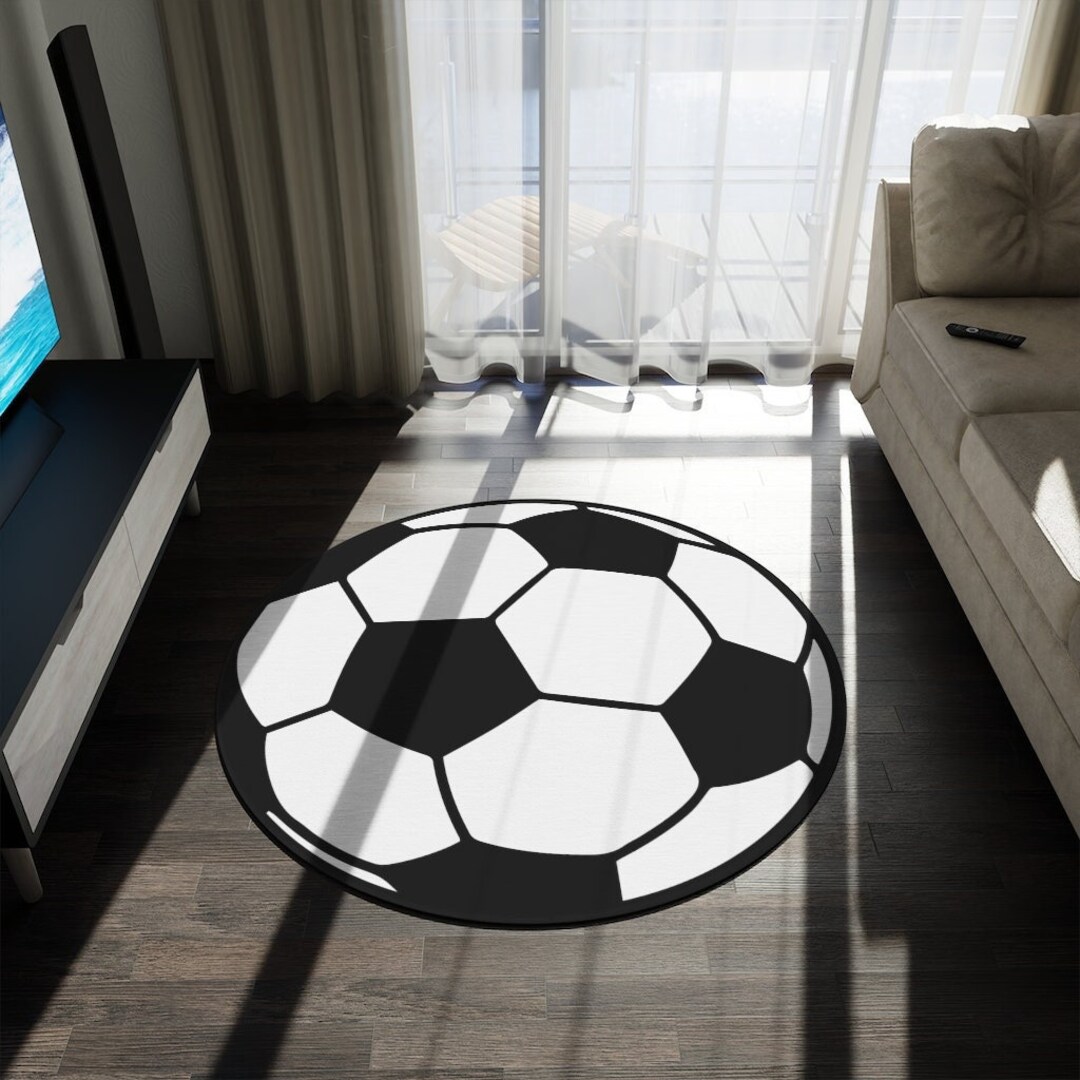 Soccer Ball Rug | Futbol Gift * Soccer Decor * Home Decor * Children ...