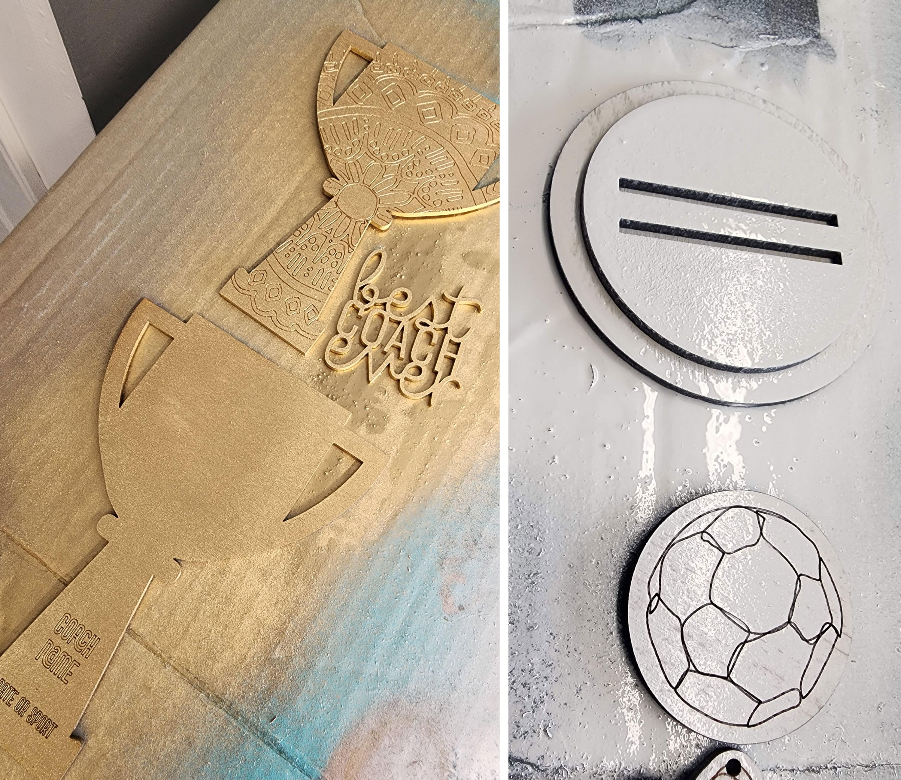 Laser SVG Cut File Soccer Coach Award // Sports Trophy // Coach Teacher ...