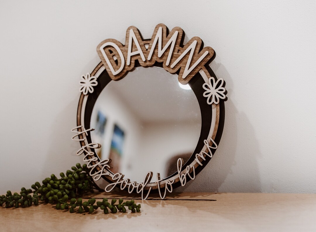 Teen Mirror DIY Gift - Amazon Mirrors // Laser SVG Cut File // Kind ...