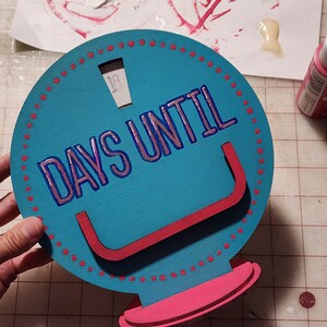 Teacher Gift Calendar Countdown SVG Laser Cut File - Etsy