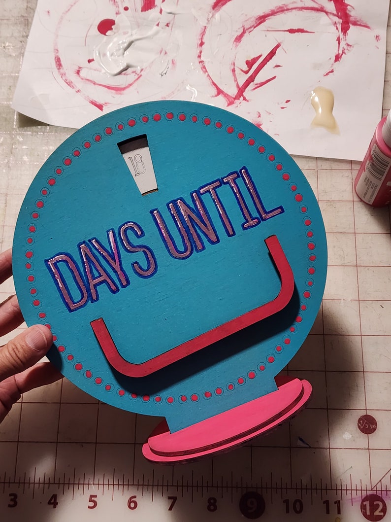 Teacher Gift Calendar Countdown SVG Laser Cut File - Etsy