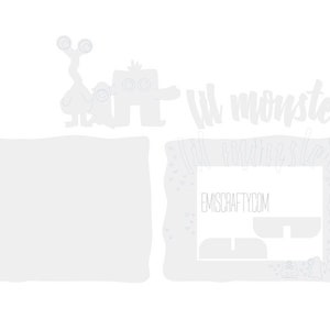 Ultrasound Picture Display Frame SVG Laser File // Lil Monster New Baby ...