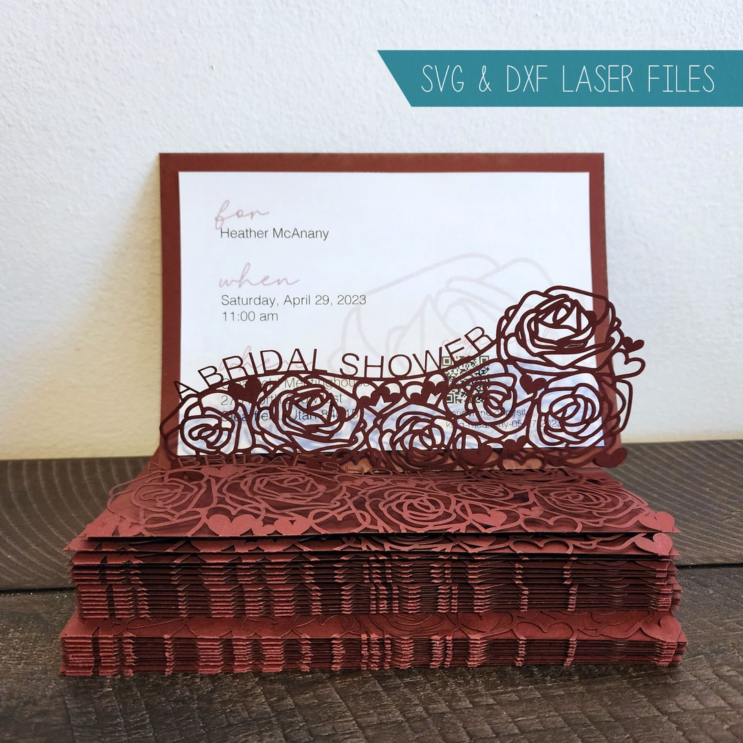 Floral Bridal Shower Invitations // Simple Elegant Wedding // Digital ...