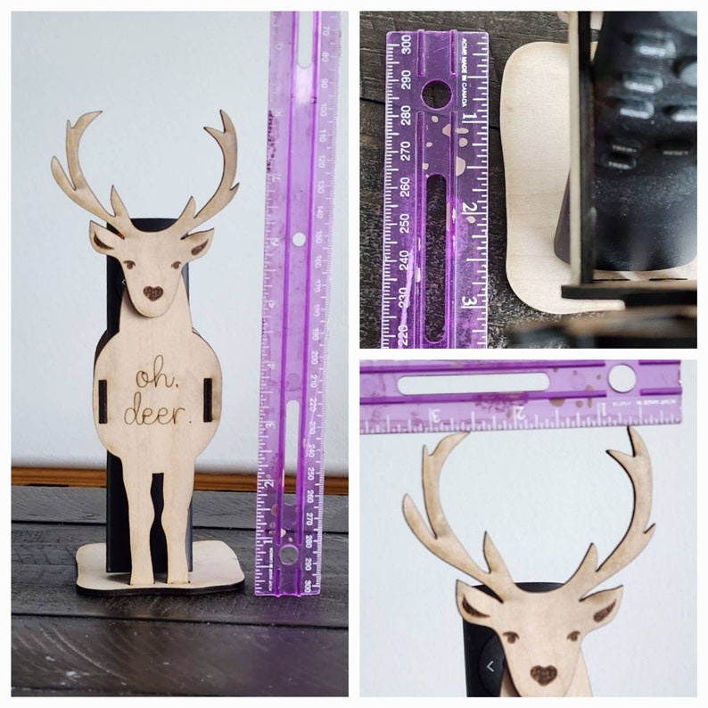 Remote Control Holder Laser SVG Cut File // Deer Buck - Etsy