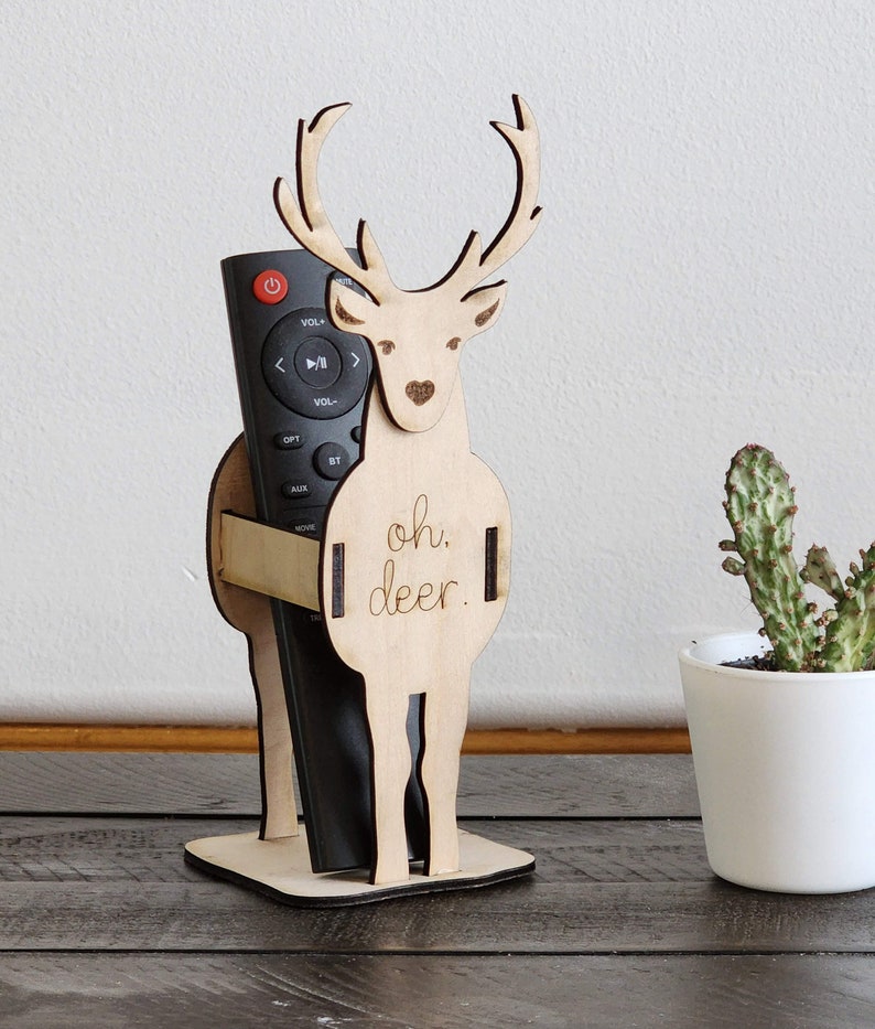 Remote Control Holder Laser SVG Cut File // Deer Buck Outdoorsy Lover ...