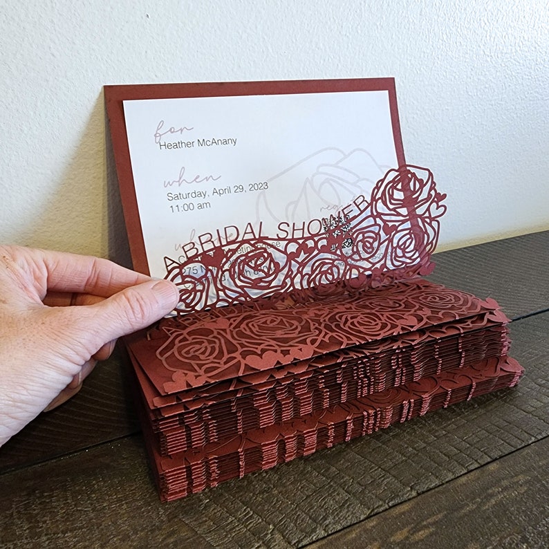 Floral Bridal Shower Invitations // Simple Intricate Wedding // Digital ...