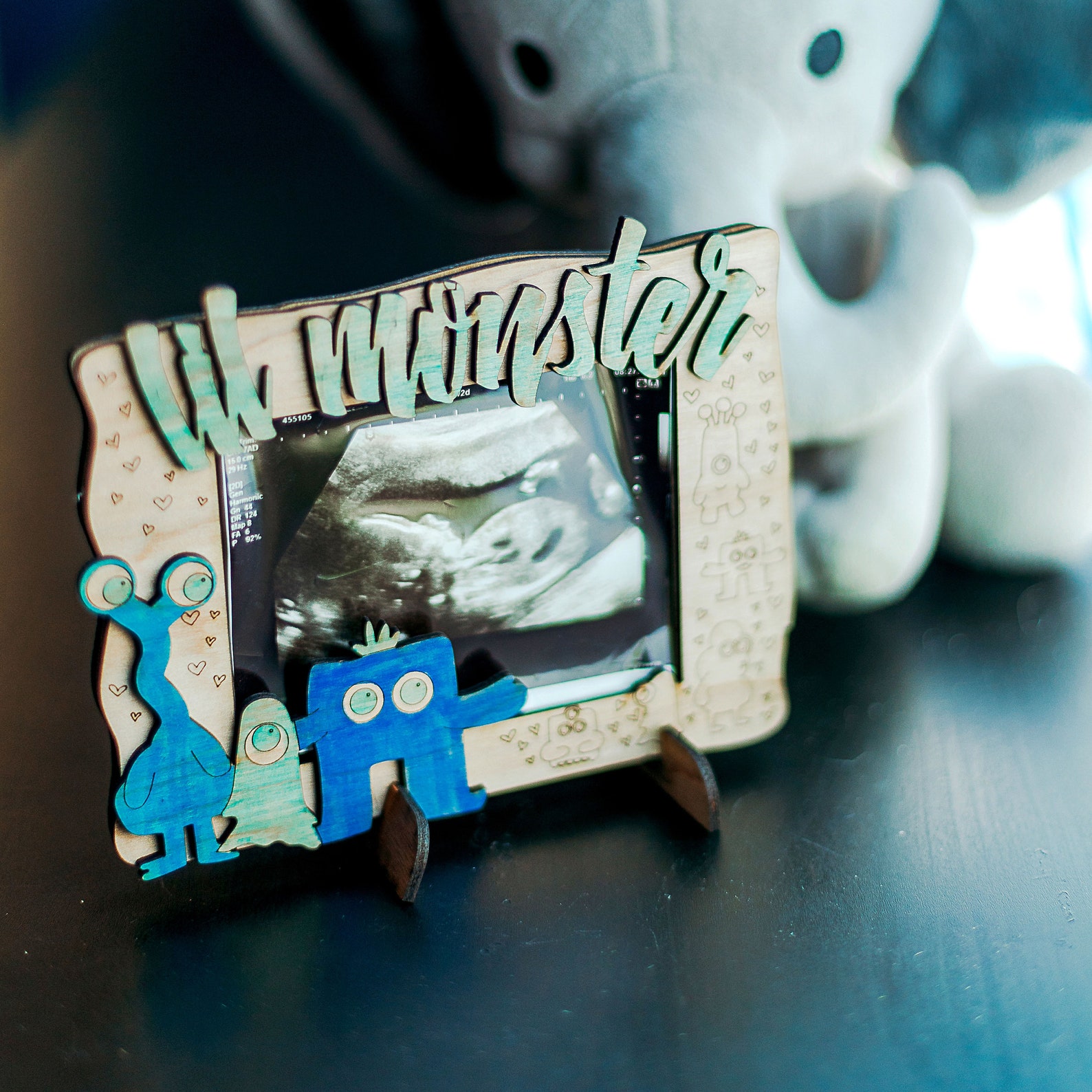 Ultrasound Picture Display Frame SVG Laser File // Lil Monster - Etsy