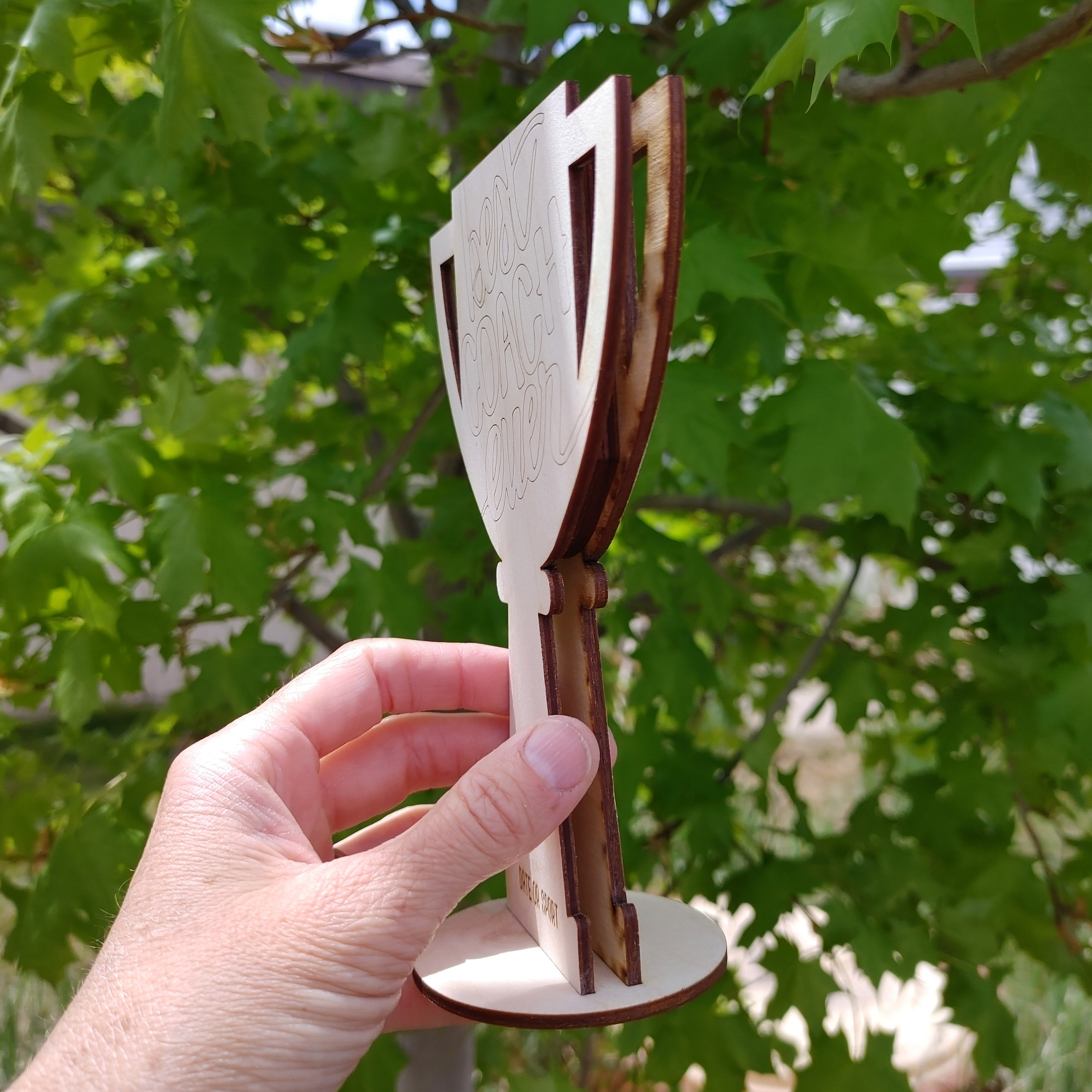 Laser SVG Cut File Basketball Coach Award // Sports Trophy Coach ...