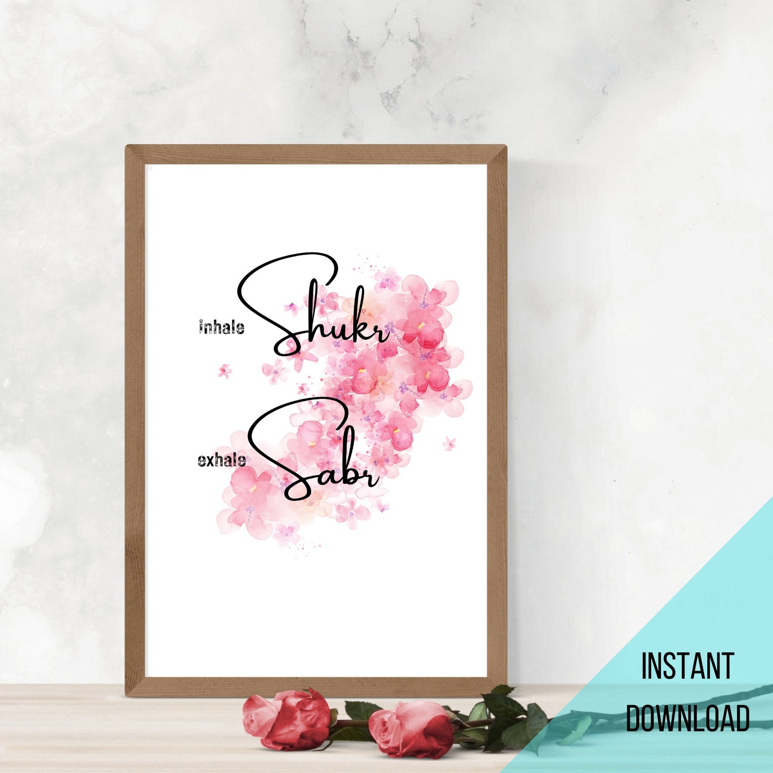 Inhale Shukr, Exhale Sabr - Punjabi Home Decor - Sikh Home Decor - Be ...