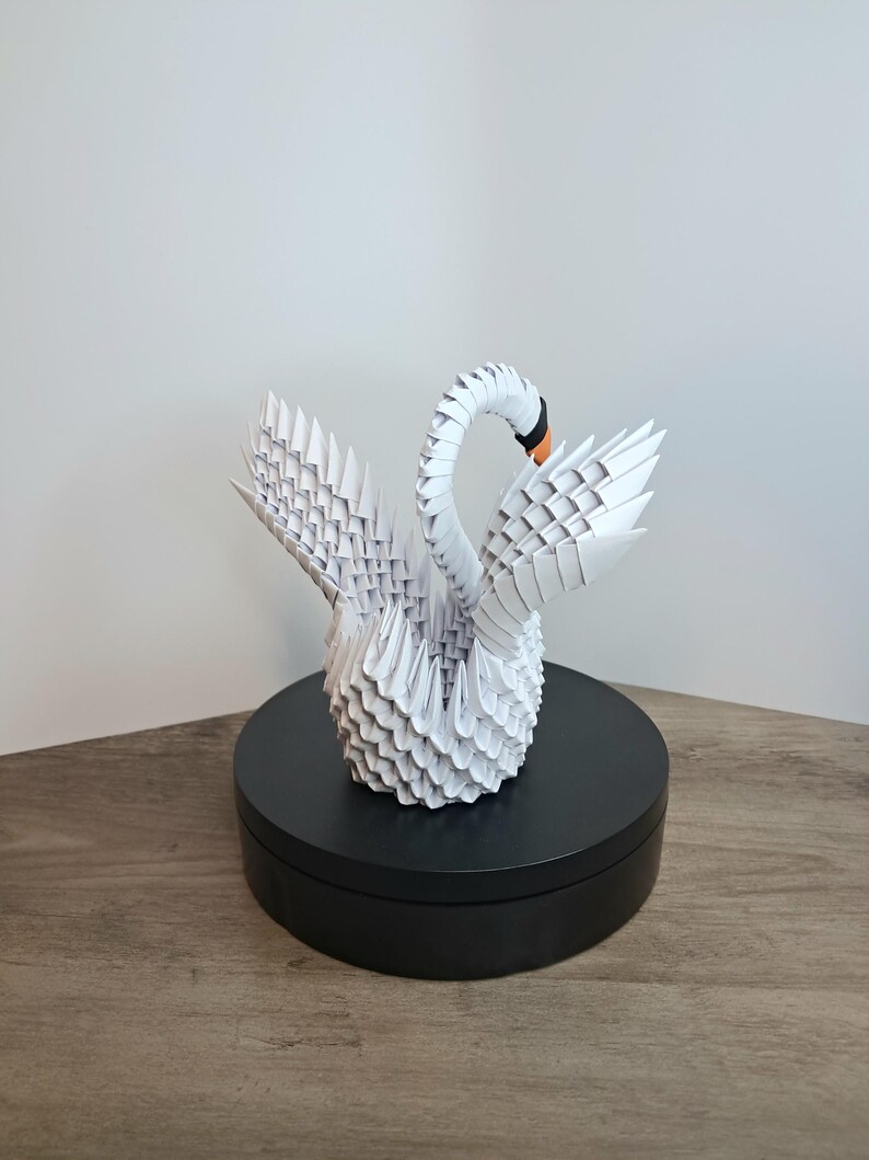 3D Origami Swan - Etsy