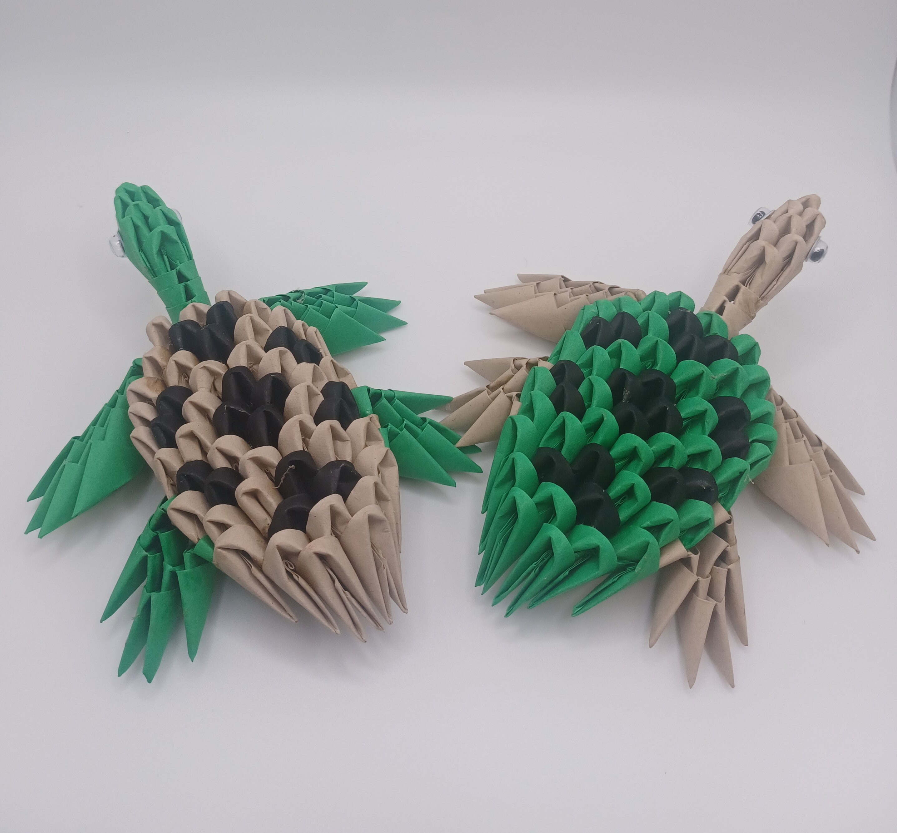 Pair of 3D Origami Turtles - Etsy