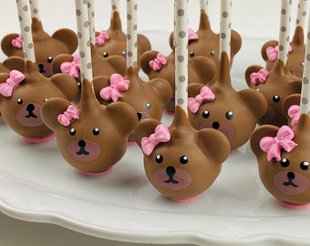 Teddy Bear Cake Pops - Etsy