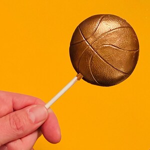 Basketball Chocolate Lollipops - Etsy